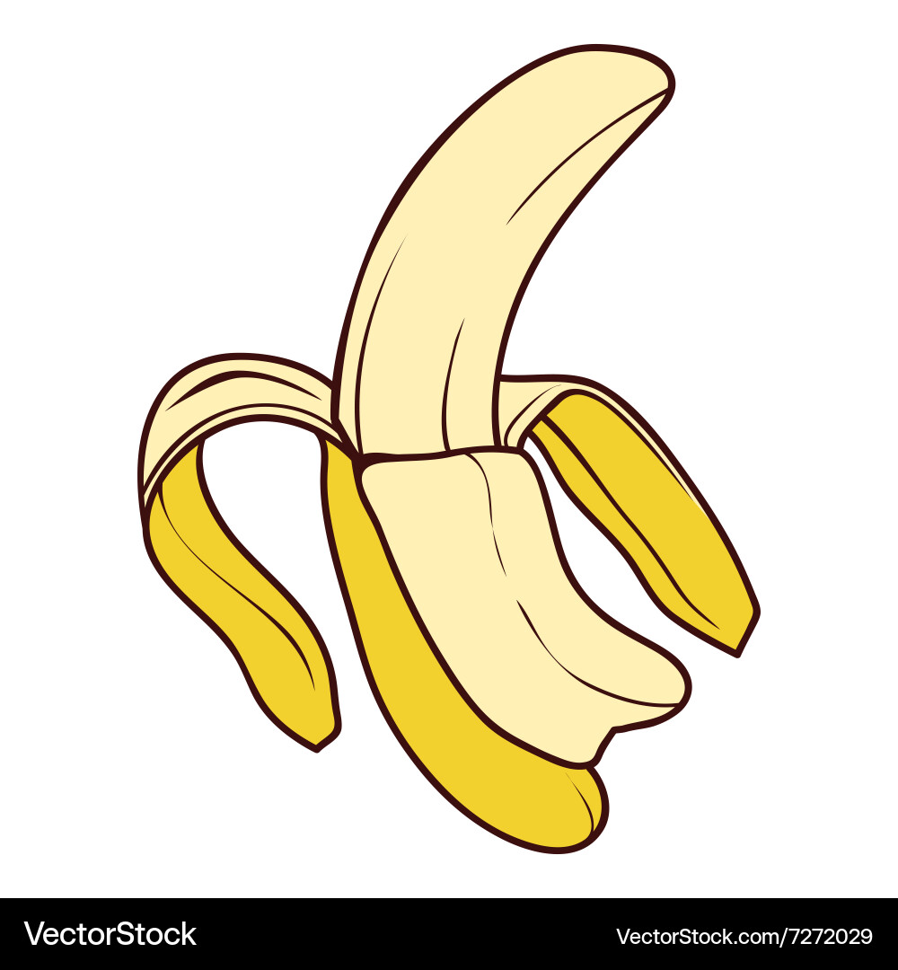 Banana cartoon Royalty Free Vector Image - VectorStock
