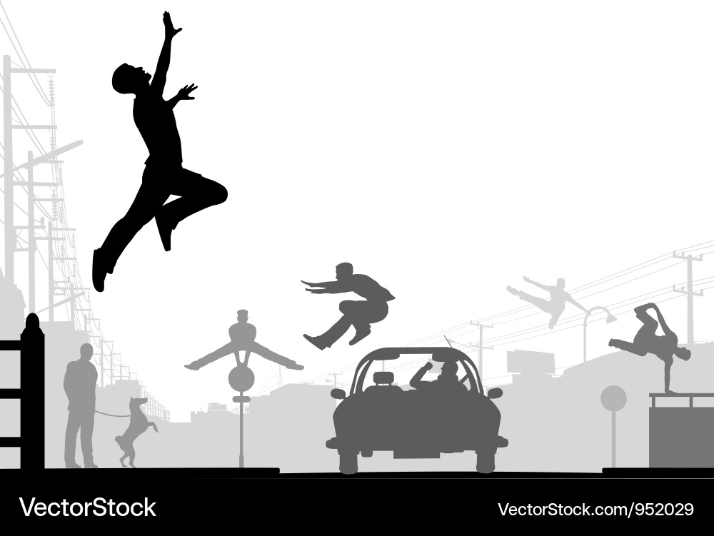 Parkour Royalty Free Vector Image - VectorStock