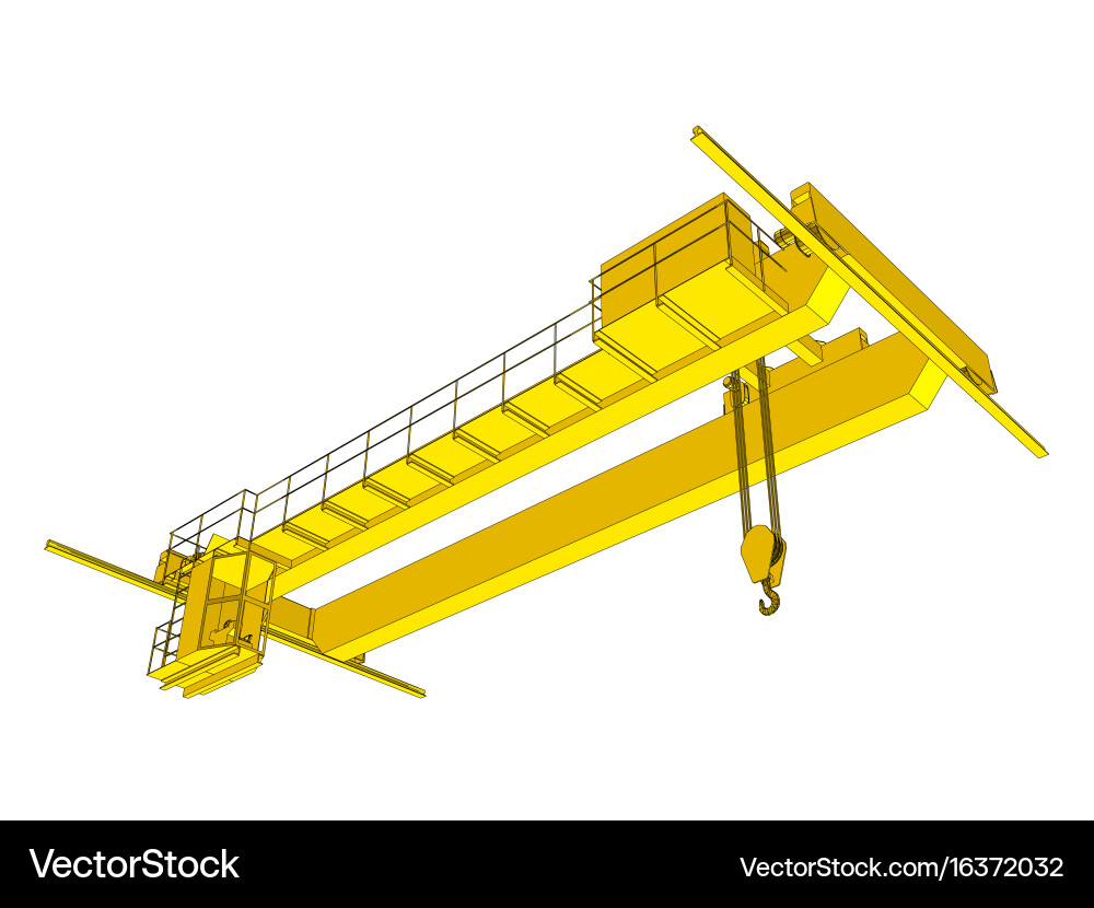 Factory overhead crane Royalty Free Vector Image