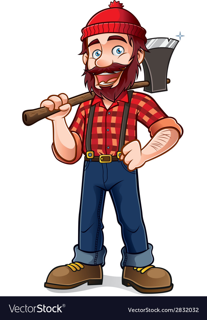 Lumberjack Royalty Free Vector Image - VectorStock