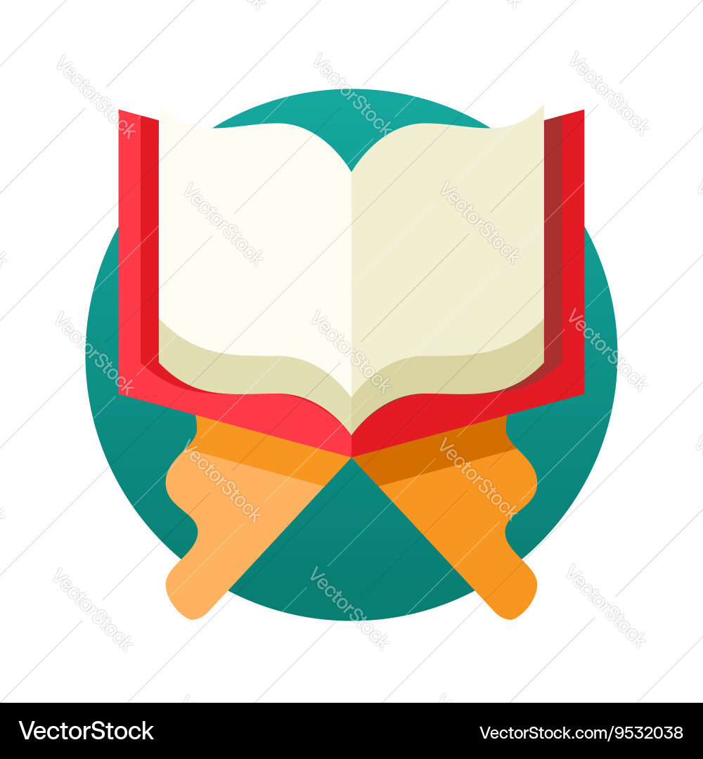 Islamic Holy Book Quran - flat design single icon Vector Image