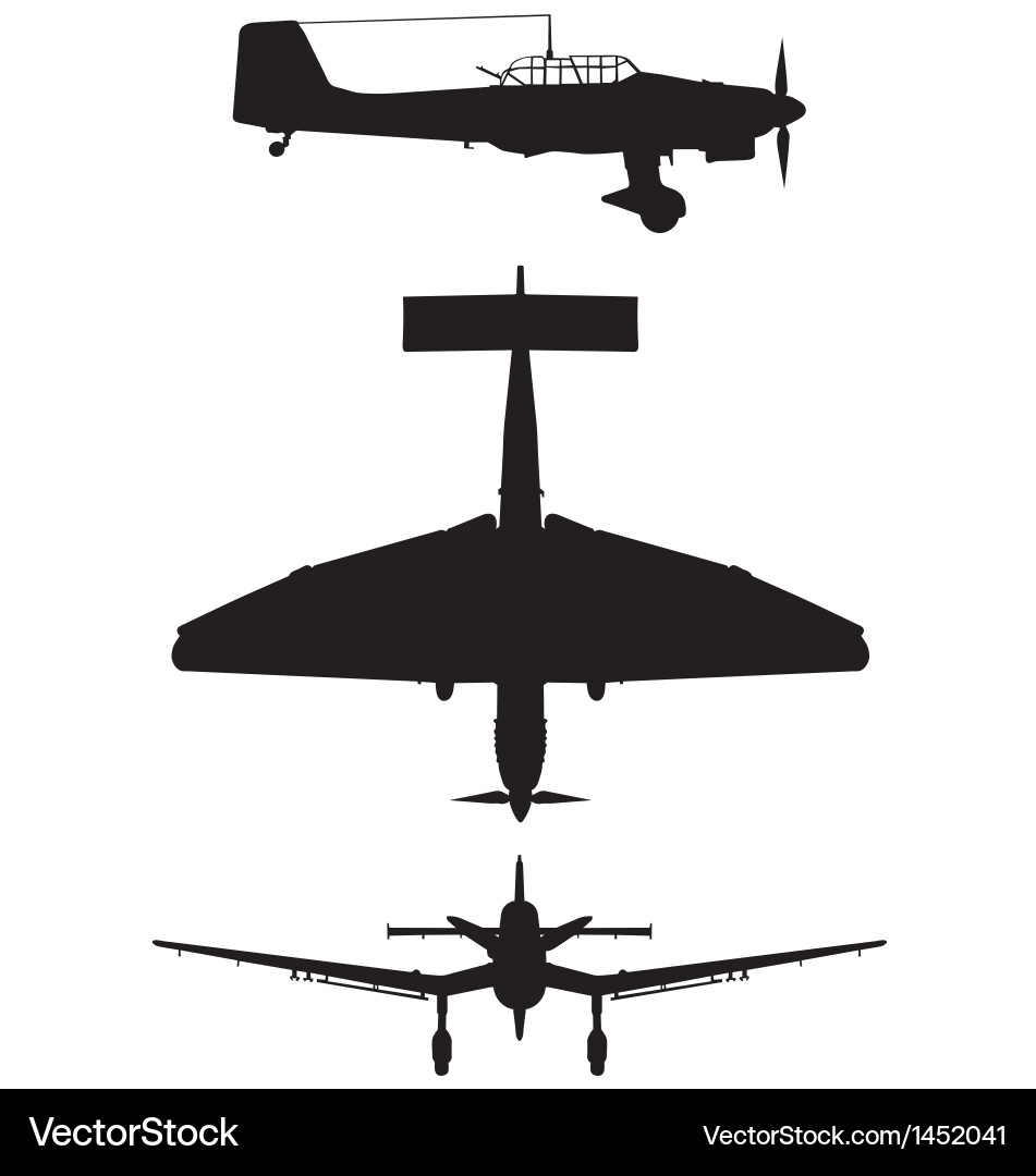 Junkers Ju 87 B2 Stuka Royalty Free Vector Image