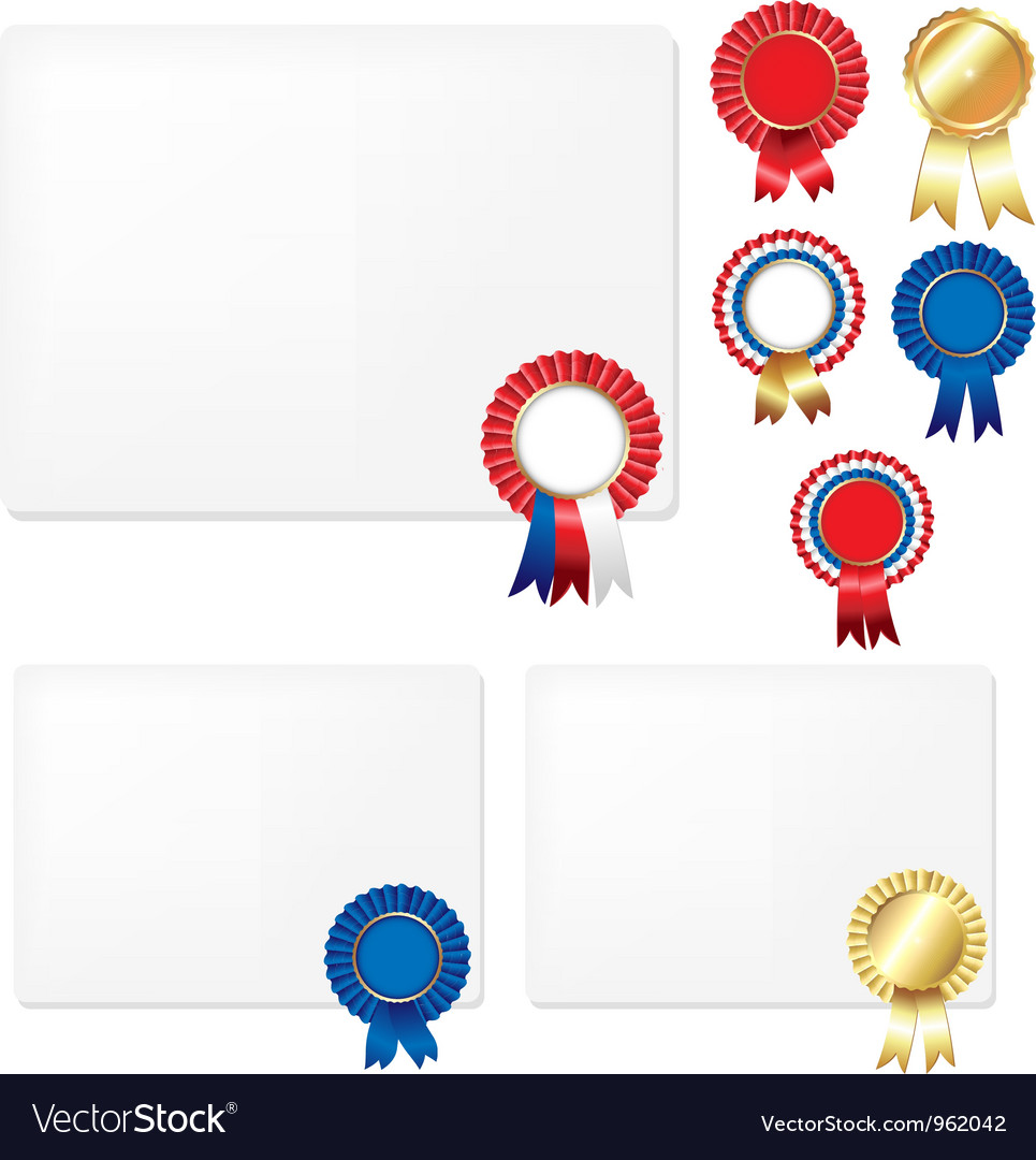 Rosette Certificate Royalty Free Vector Image - VectorStock