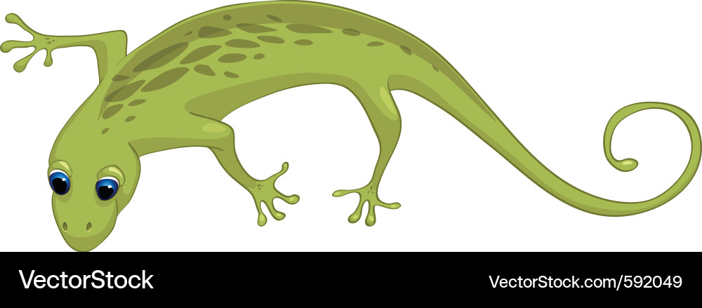 Cartoon character lizard Royalty Free Vector Image