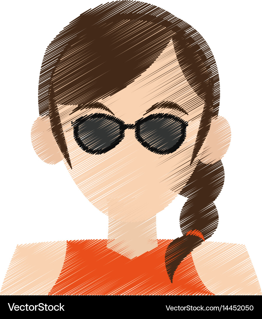 Young woman icon image Royalty Free Vector Image