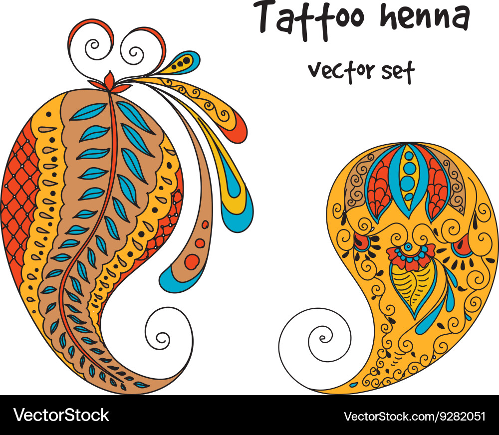 Tattoo henna element Royalty Free Vector Image