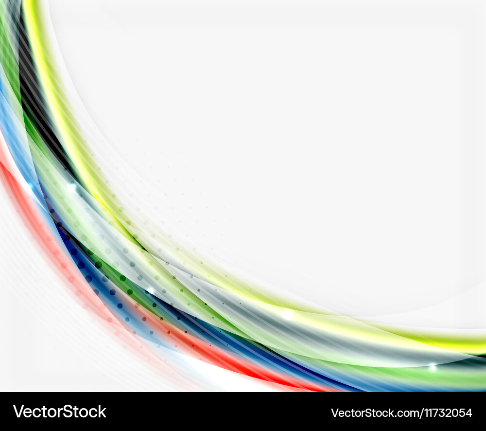 Translucent wave on white background Royalty Free Vector