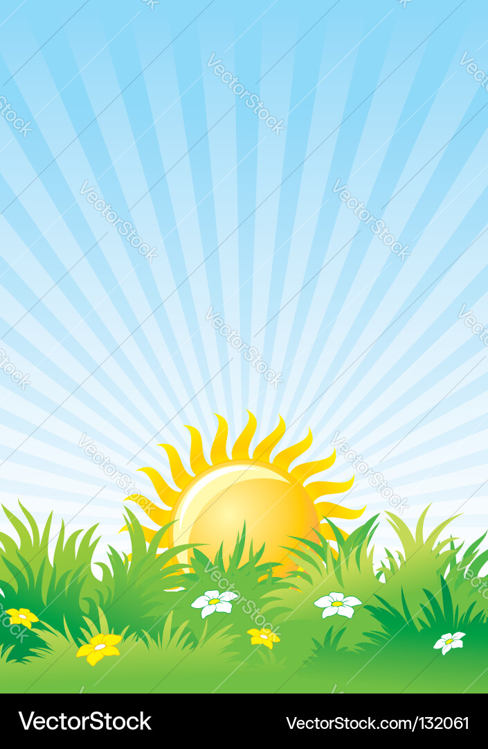 Sunny day background Royalty Free Vector Image