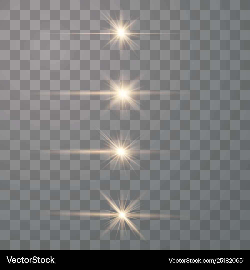 Glow gold special light Royalty Free Vector Image