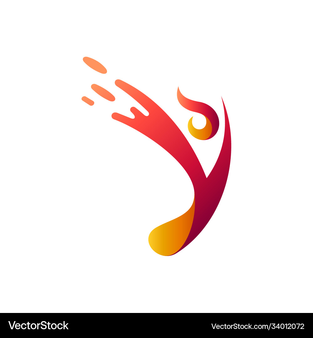 Letter y people logo Royalty Free Vector Image