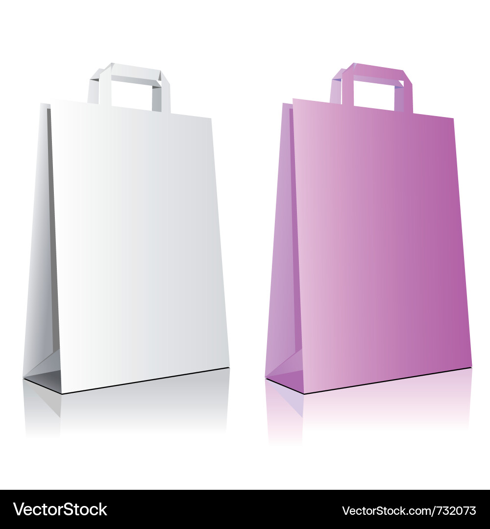 Colored bags Royalty Free Vector Image - VectorStock