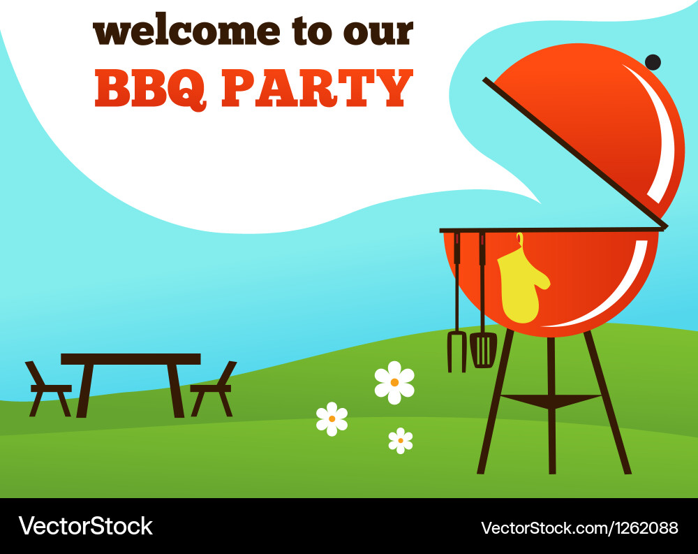 BBQ Party invitation Royalty Free Vector Image - VectorStock
