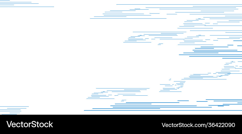 Abstract blues lines design on white Royalty Free Vector