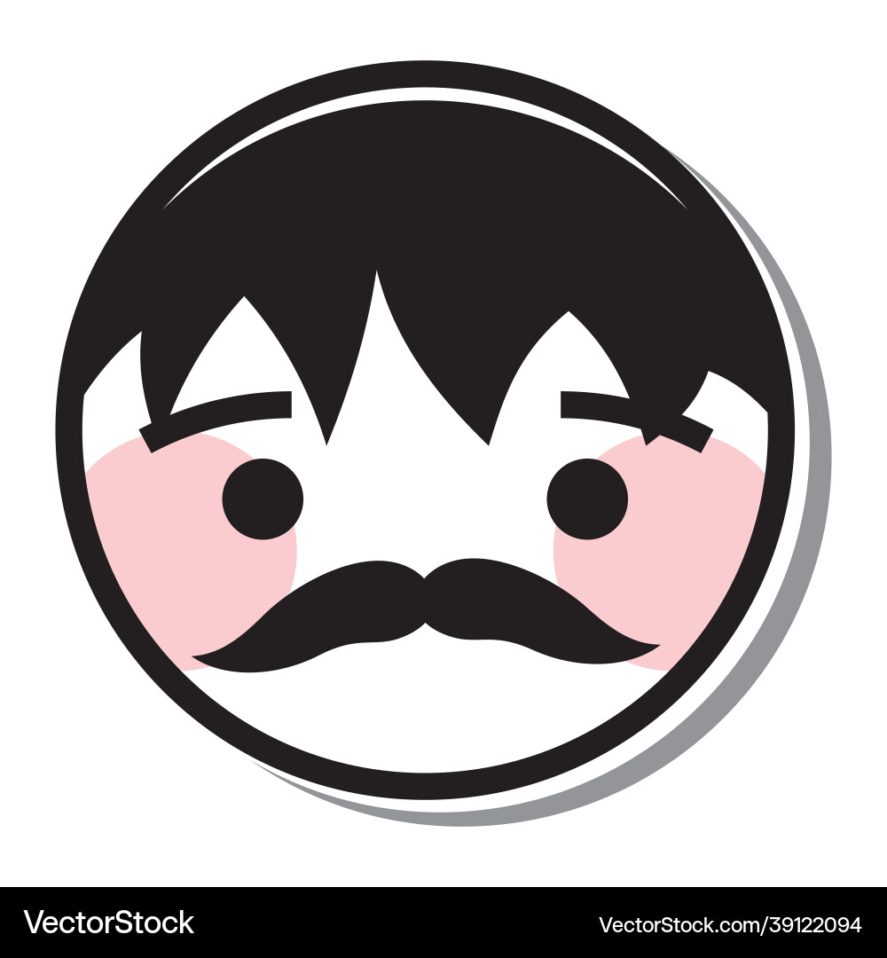Man round icon Royalty Free Vector Image - VectorStock