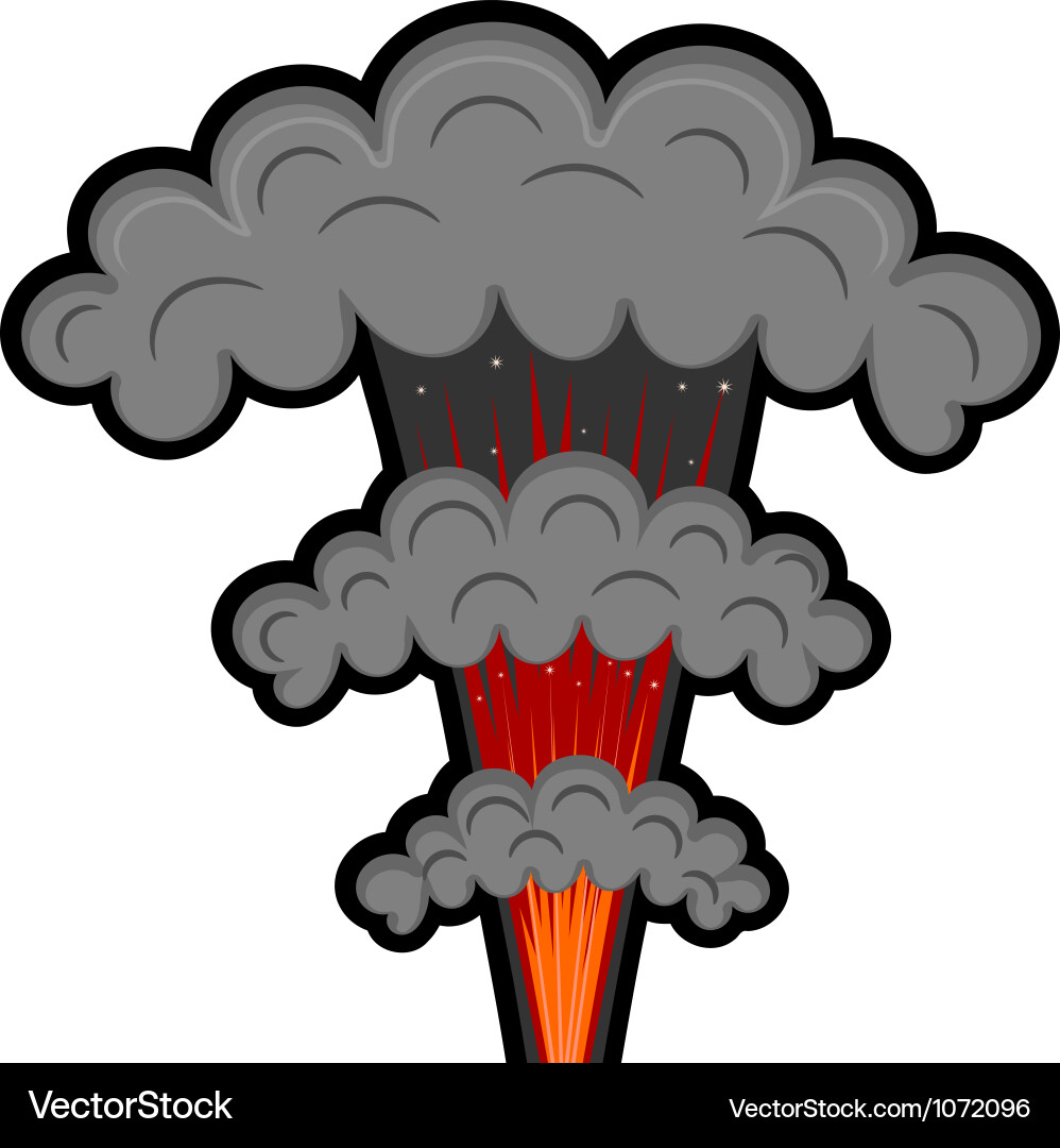 Cartoon explosion eps10 Royalty Free Vector Image