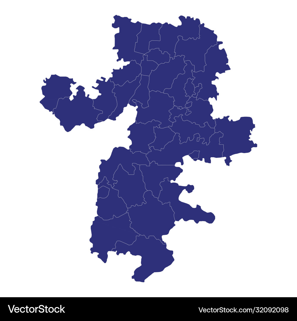 High quality map region russia Royalty Free Vector Image