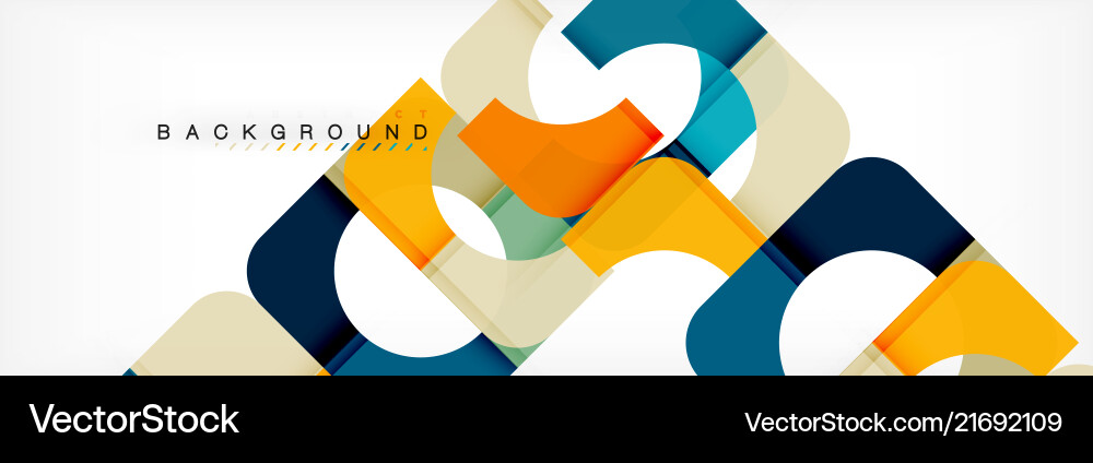 Color square shapes geometric modern abstract Vector Image