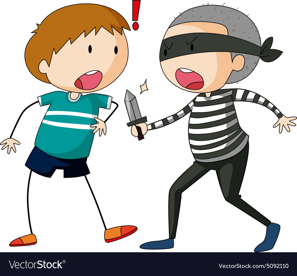 Robbery Royalty Free Vector Image - VectorStock