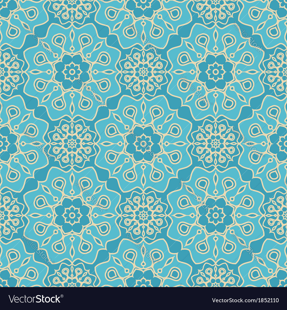 Turquoise seamless pattern Royalty Free Vector Image