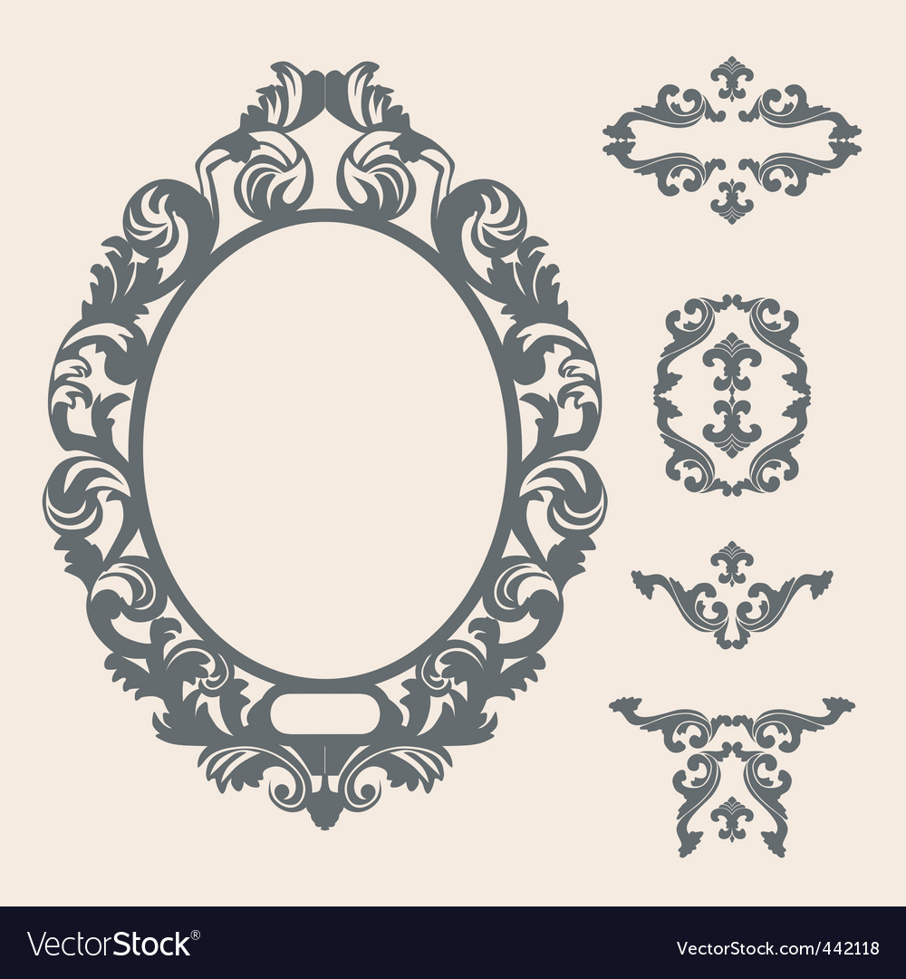 Victorian frame Royalty Free Vector Image - VectorStock
