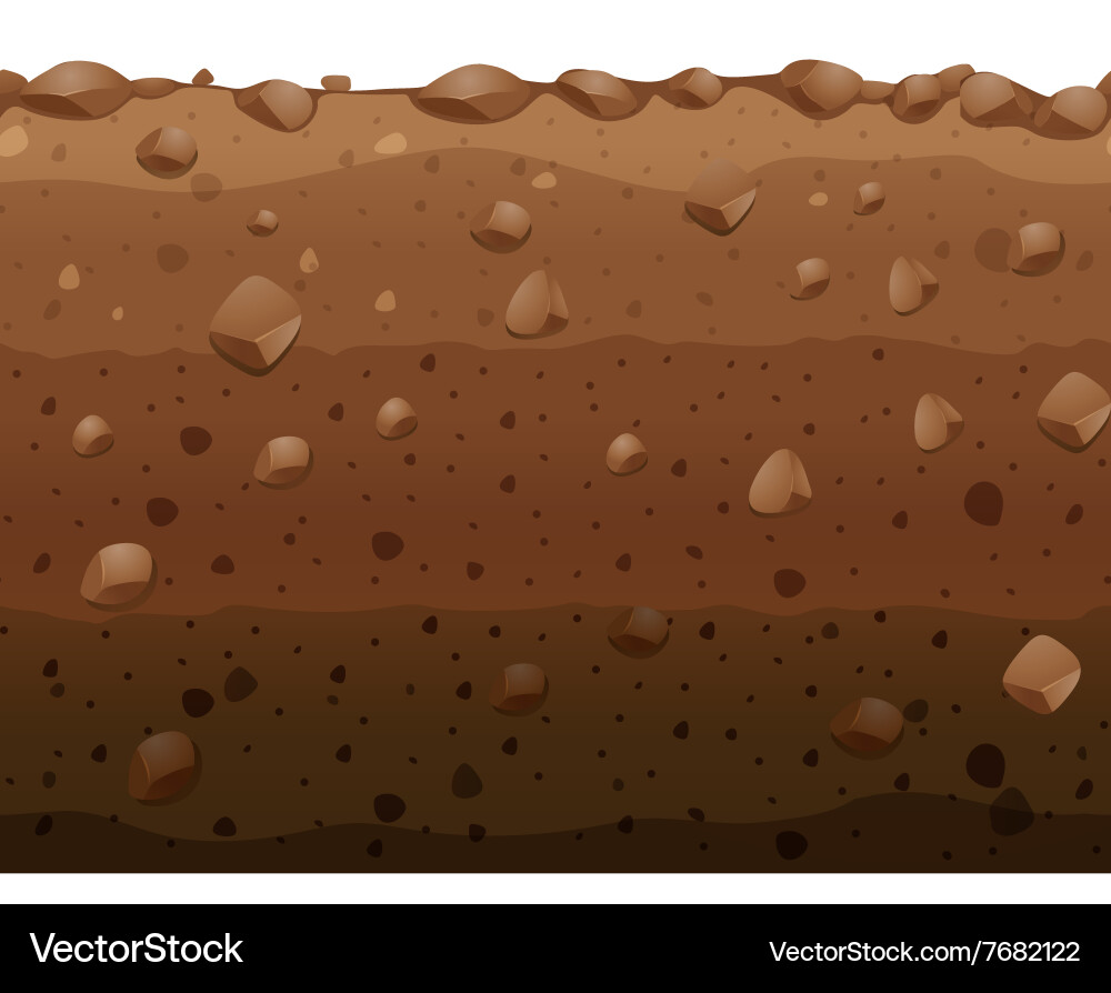 Different layers of soil Royalty Free Vector Image