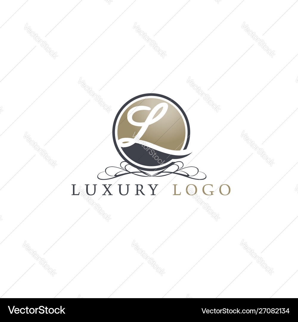 Letter in shield logo design Royalty Free Vector Image
