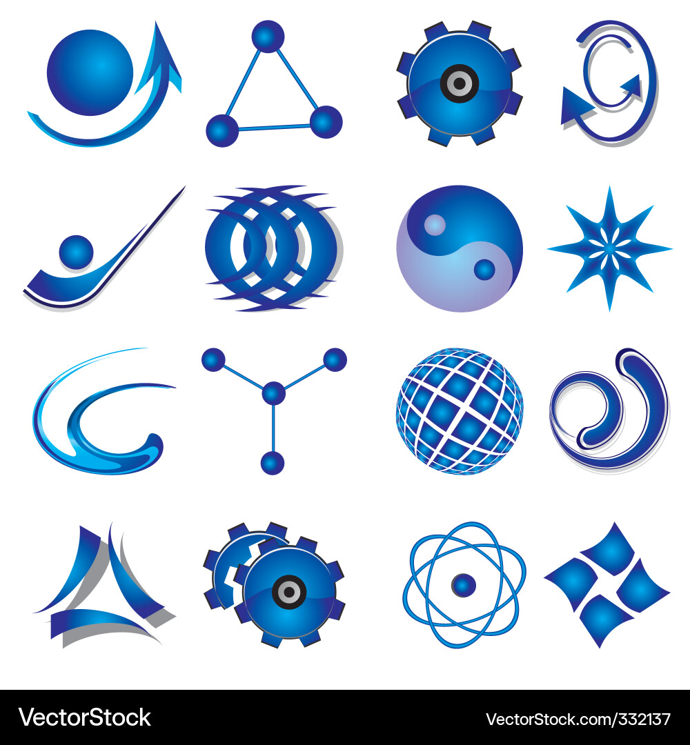 Business symbols Royalty Free Vector Image - VectorStock
