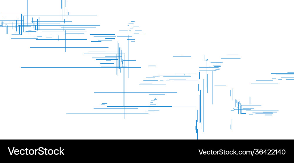 Abstract blues lines design on white Royalty Free Vector