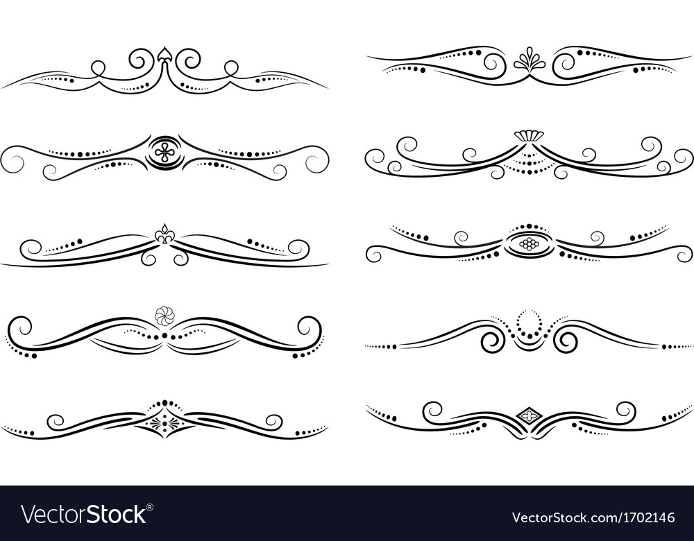 Page decorations Royalty Free Vector Image - VectorStock