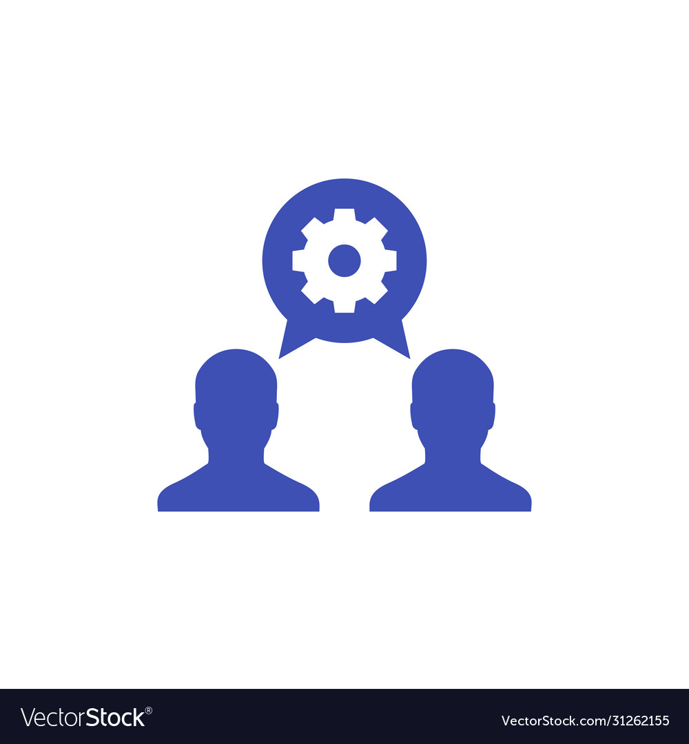 Human interaction icon on white Royalty Free Vector Image Human interaction icon on white Royalty Free Vector Image