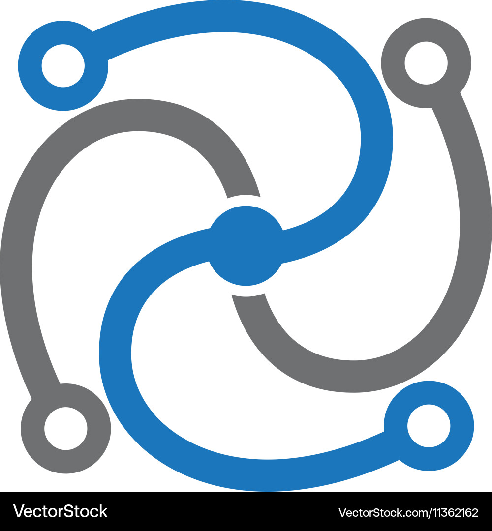 Cable wires wiring logo template icon Royalty Free Vector