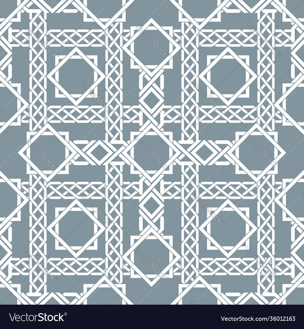 Arabic seamless pattern with intersecting stripes Vector Image