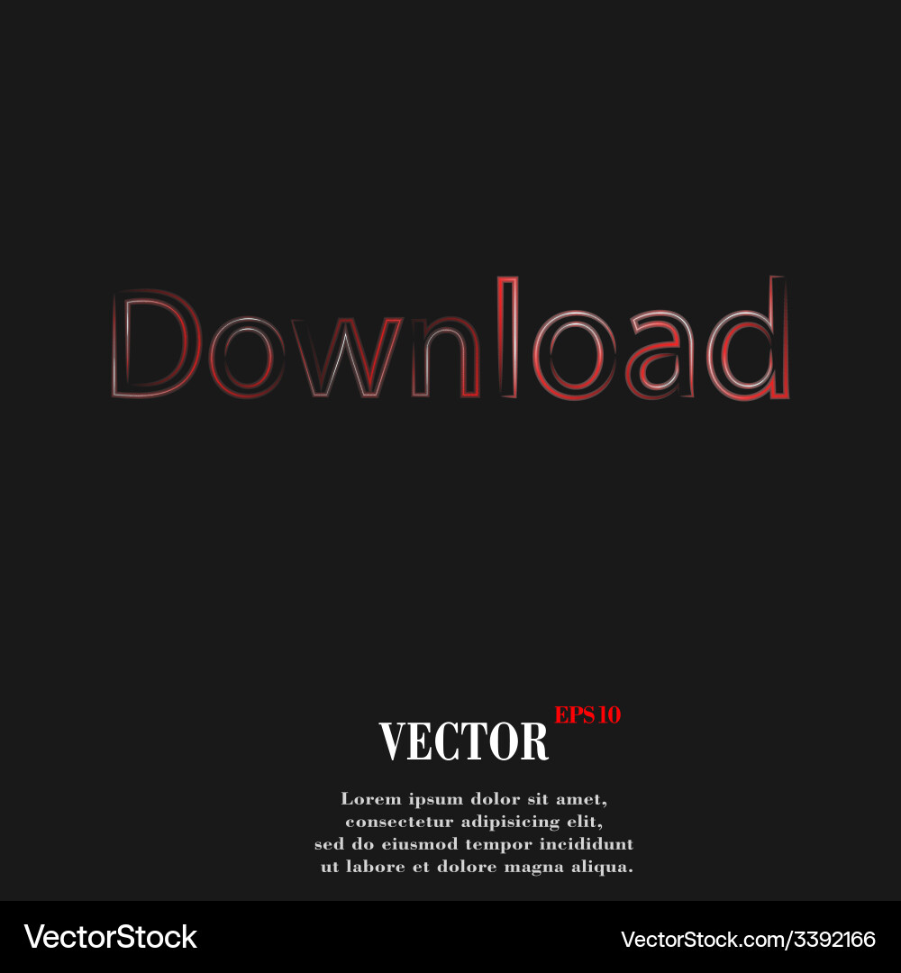 Download now icon symbol flat modern web design Vector Image