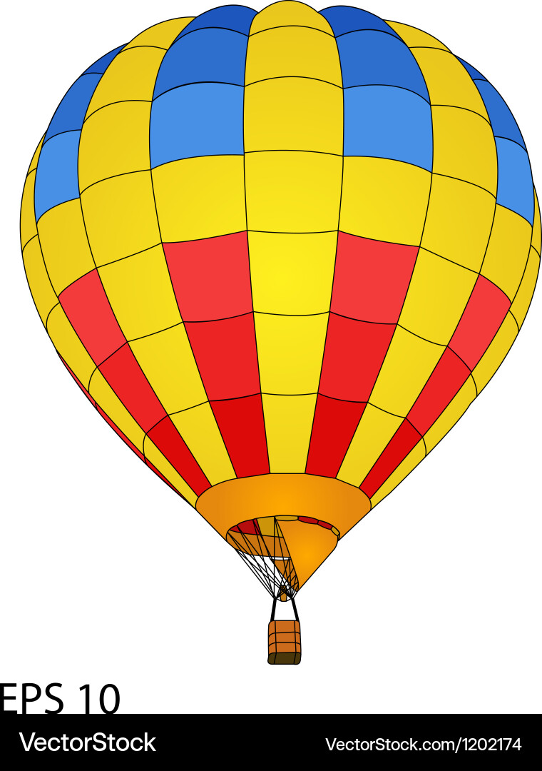 Hot air balloon Royalty Free Vector Image - VectorStock