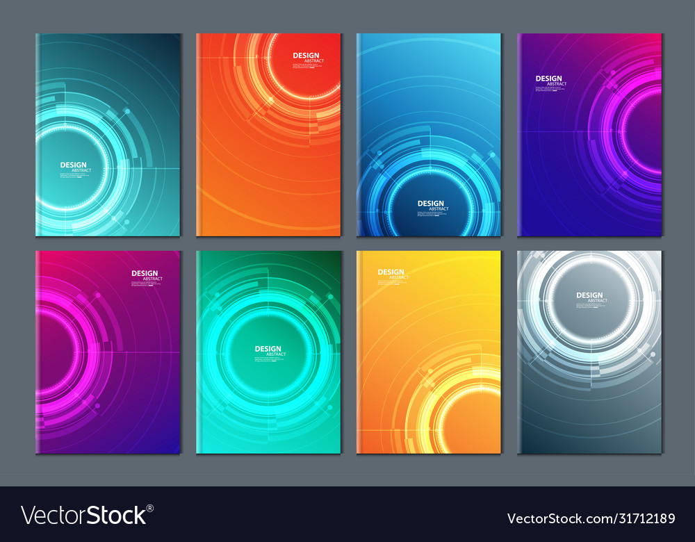 Abstract technology data visualization background Vector Image