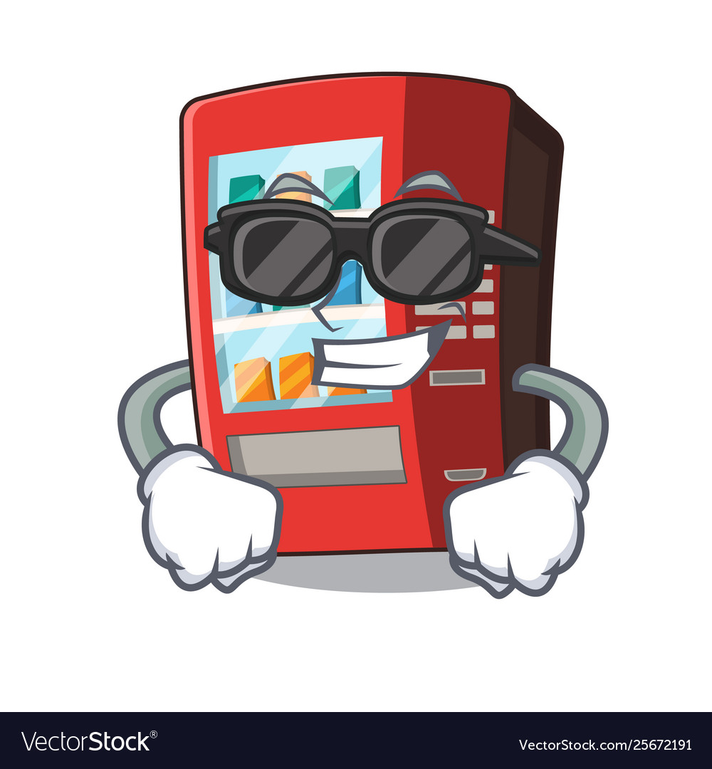 Super cool vending machine isolated Royalty Free Vector