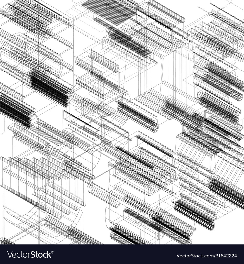 Engineering technological wallpaper made Vector Image