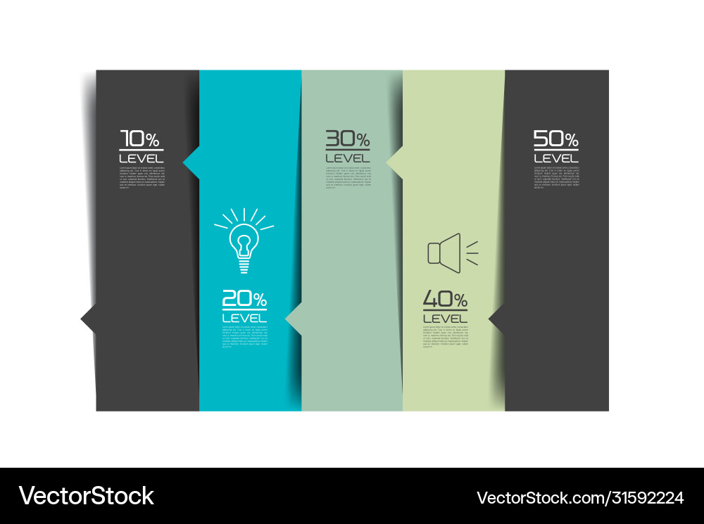 Option template table schedule banner step Vector Image