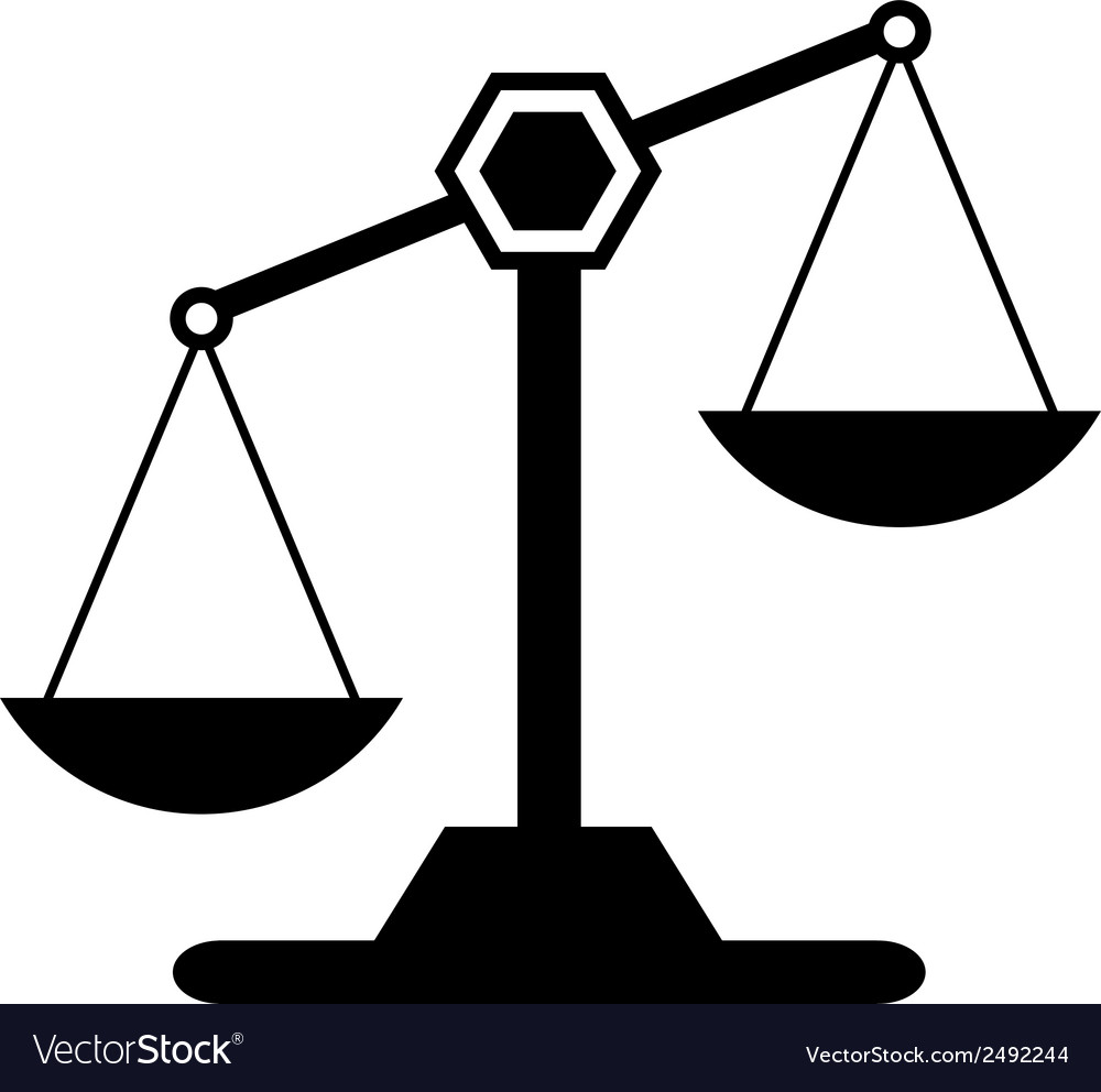 Scale icon Royalty Free Vector Image - VectorStock