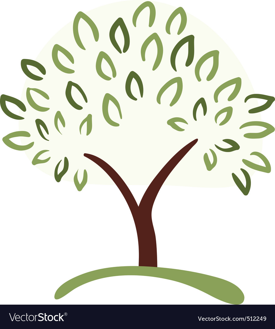 Tree symbol Royalty Free Vector Image - VectorStock