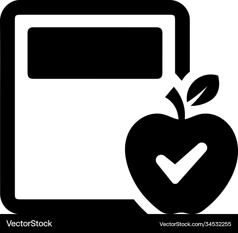 Calorie calculator icon Royalty Free Vector Image