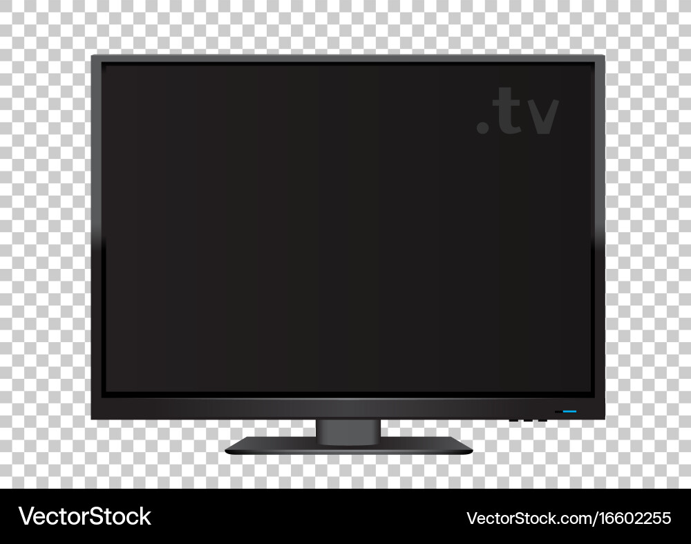 Tv on transparent background Royalty Free Vector Image