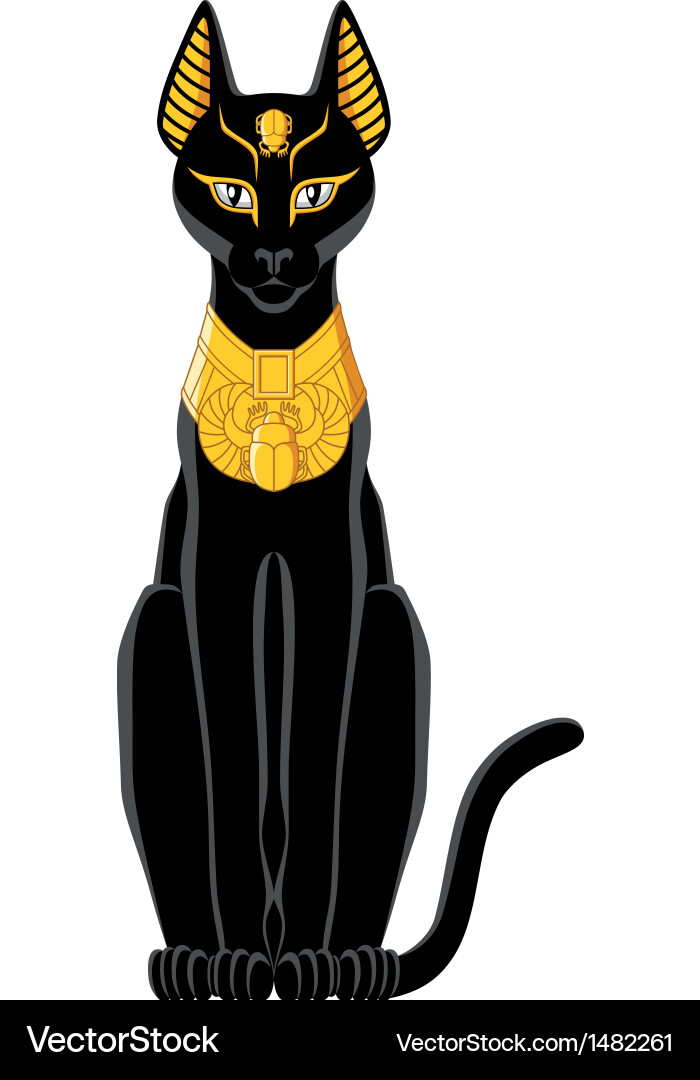 Egyptian Cat Royalty Free Vector Image - VectorStock