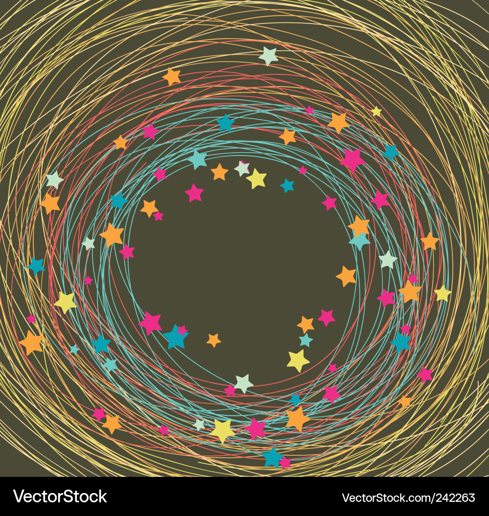 Abstract background with stars Royalty Free Vector Image