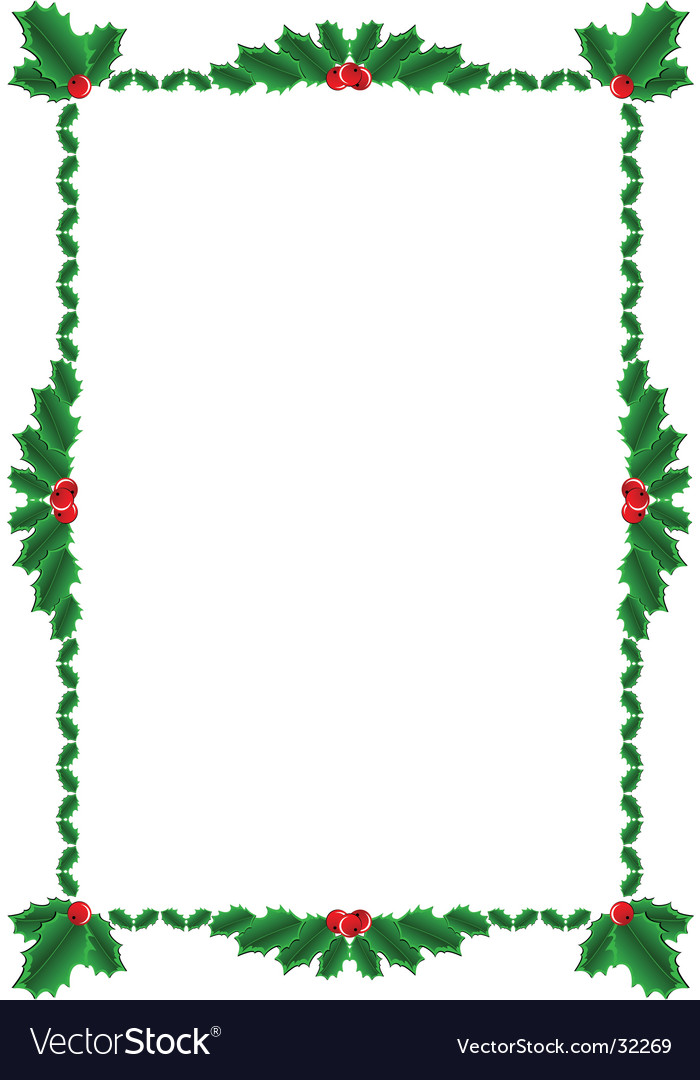 Christmas frame Royalty Free Vector Image - VectorStock
