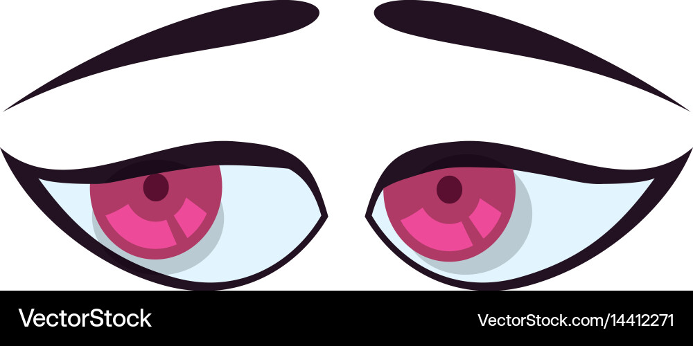 Cartoon eyes expression Royalty Free Vector Image