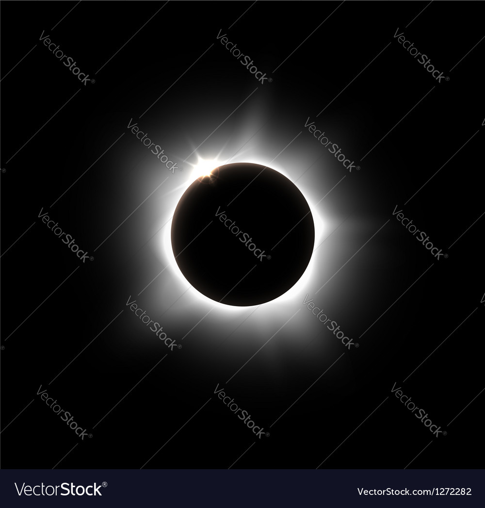 Solar eclipse Royalty Free Vector Image - VectorStock