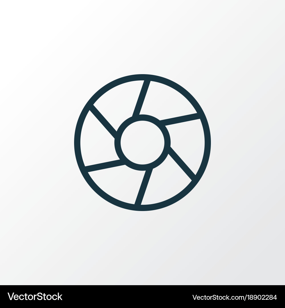 Focus icon line symbol premium quality isolated Vector Image