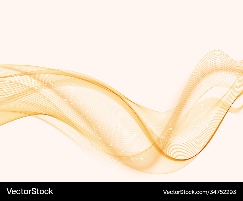 Orange modern abstract lines swoosh certificate Vector Image