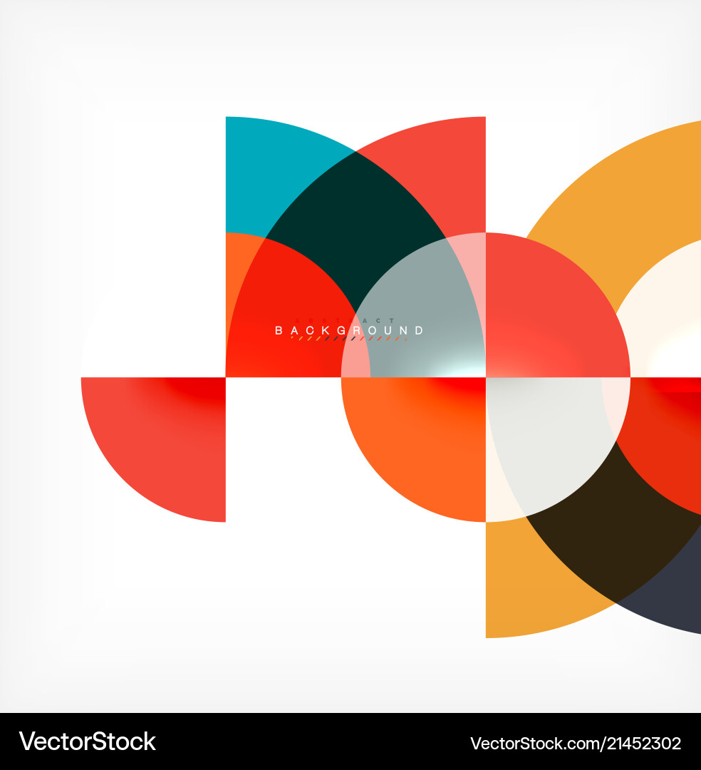 Minimal circle abstract background design Vector Image